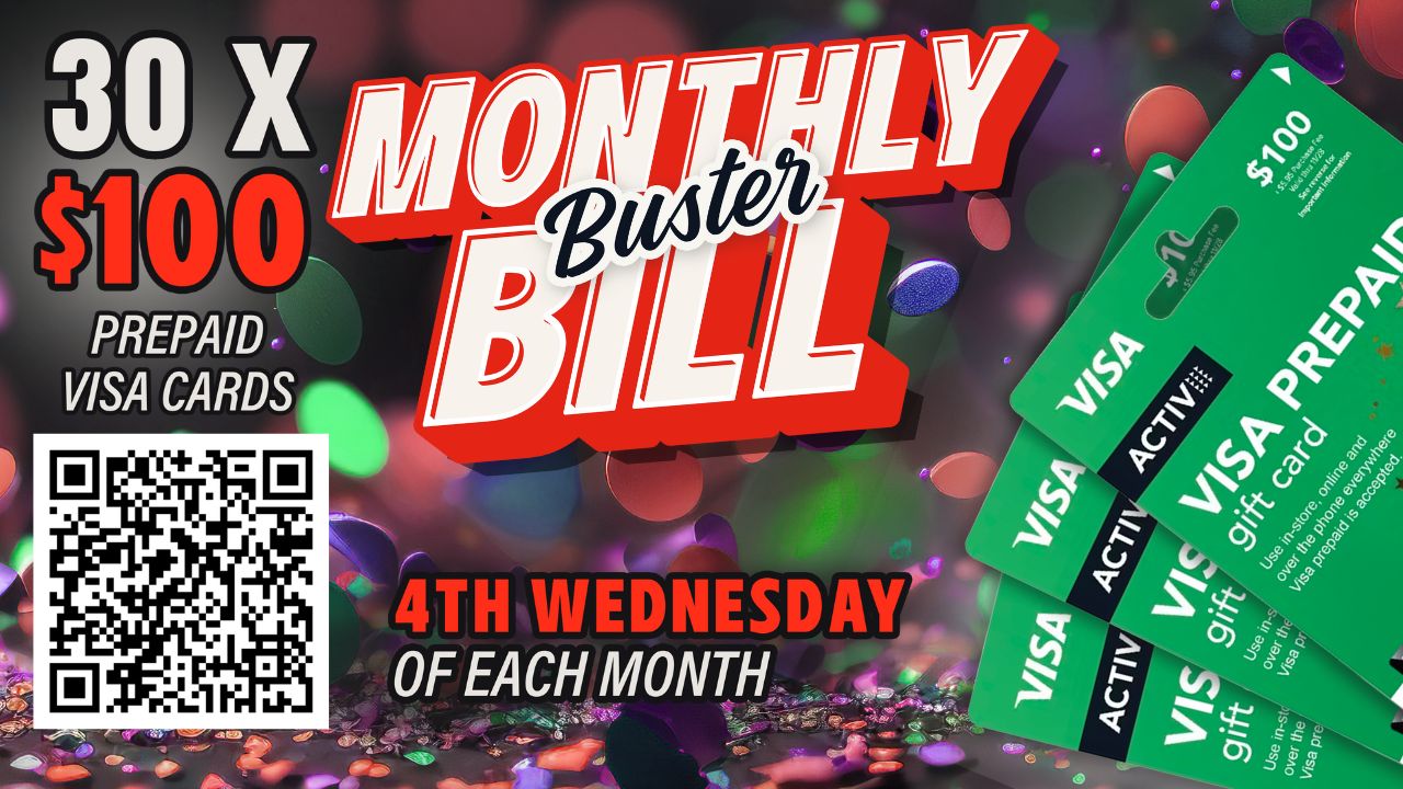 Monthly Bill Buster Raffle – Weston Workers Club